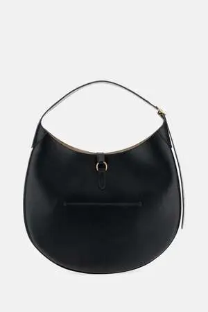 Polo Ralph Lauren Calf Leather Shoulder Bag - Nero