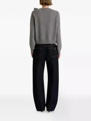 Alberta Ferretti Contrast Stitching Jeans