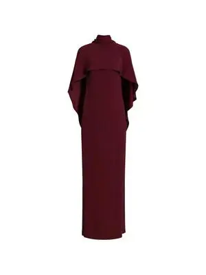 Alberta Ferretti High-neck Maxi Dress