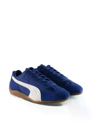 PUMA Speedcat Suede-panelled Sneakers - Blue