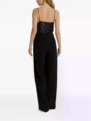 Alberta Ferretti Sequin Embellished V-neck Top