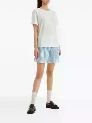 B+AB Embroidered Detail Crewneck T-shirt