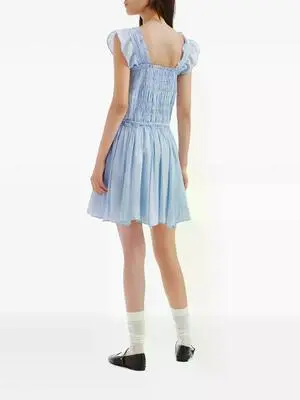 B+AB Ruffled-sleeve Mini Dress