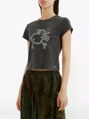 MINI CREAM Graphic Print T-shirt - Grey