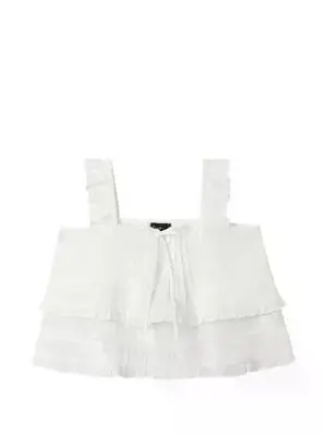 TOUT A COUP Ruffled Tiered Blouse