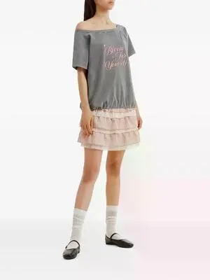 B+AB Ruffled A-line Mini Skirt