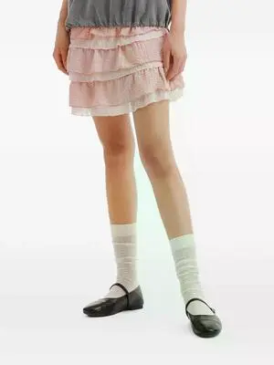 B+AB Ruffled A-line Mini Skirt