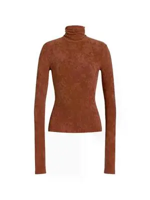 Alberta Ferretti Long-sleeved Roll Neck Top