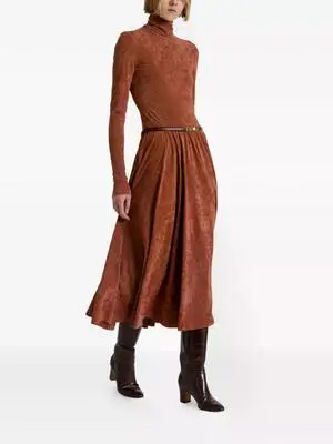 Alberta Ferretti Long-sleeved Roll Neck Top