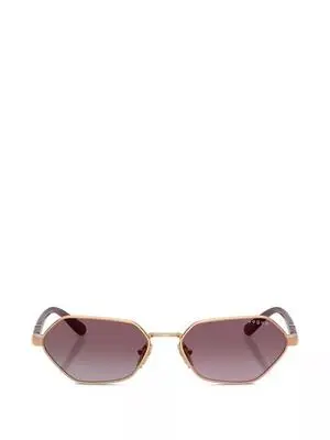 VOGUE EYEWEAR Geometric Frame Sunglasses - Gold