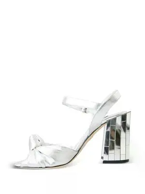 Dolce & Gabbana Knotted Metallic Sandals