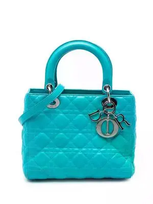 Dior Lambskin Lady Satchel - Blue