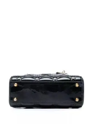 Dior Patent Cannage Lady Satchel - Black