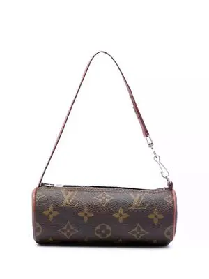 LOUIS VUITTON Monogram Canvas Papillon Pochette Handbag - Brown