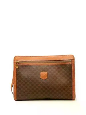 Celine Macadam Coated Canvas Clutch Bag
