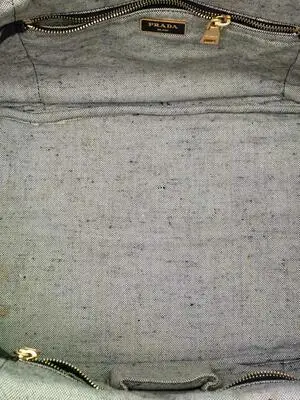 Prada Canapa Logo Satchel