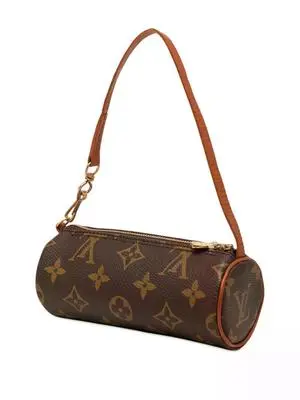 LOUIS VUITTON Monogram Papillon Pochette Handbag - Brown