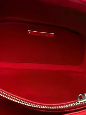 Miu Miu Matelassé Nylon Crystal Chain Satchel - Red