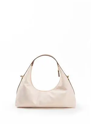 ELLEME Le Nylon Small Hobo Bag - Beige/cognac