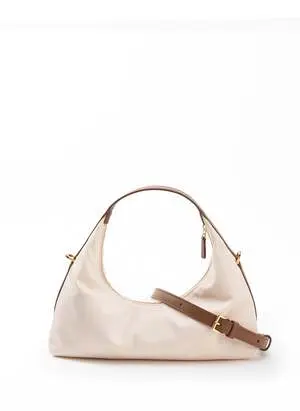 ELLEME Le Nylon Small Hobo Bag - Beige/cognac