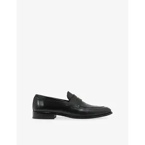 REISS Peter Formal Leather Saddle Loafers