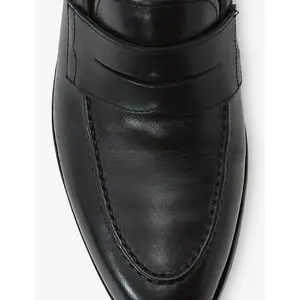 REISS Peter Formal Leather Saddle Loafers