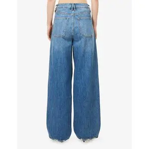 Good American High Rise Wide Leg Denim Jeans