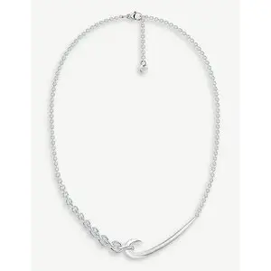 SHAUN LEANE Sterling Hook Chain Choker Necklace - Silver