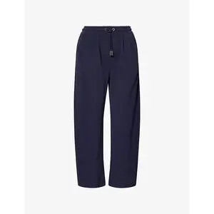 EMELLO Straight-leg Cotton Jogging Bottoms With Patch Pocket