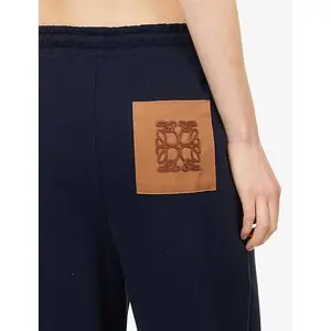 EMELLO Straight-leg Cotton Jogging Bottoms With Patch Pocket