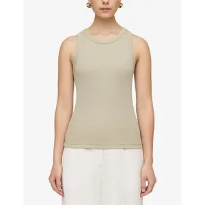 JOSEPH Yeux Ribbed Stretch-cotton Tank Top