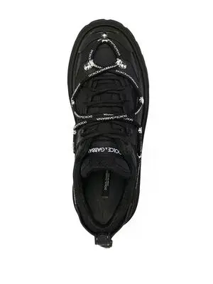 Dolce & Gabbana Embellished Leather Low-top Sneakers
