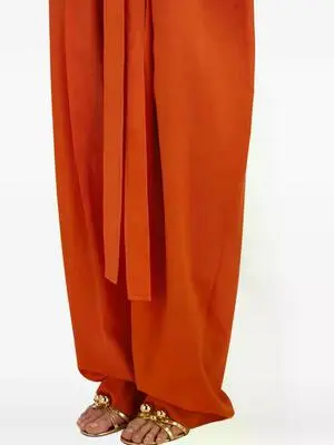 FERRAGAMO Barrel-leg Virgin Wool Trousers