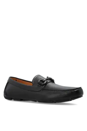 FERRAGAMO Parigi New Leather Loafers - Black