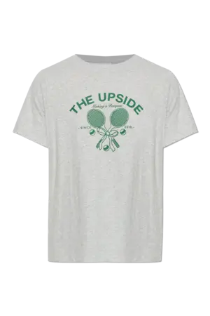 The Upside Racquet Casey" T-shirt