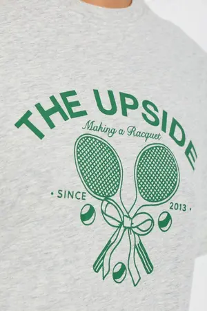 The Upside Racquet Casey" T-shirt