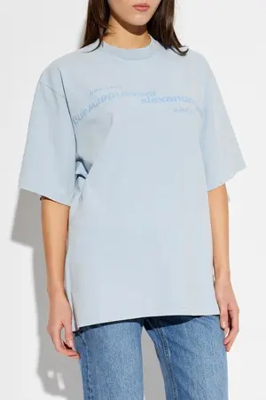 Alexander Wang Oversized T-shirt With Logo Print
