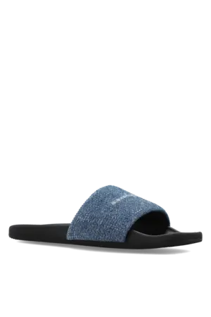 Alexander Wang Sequin Slides - Blue