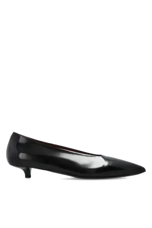 Marsèll Spino Patent Leather Pointed Toe Mid Heel Pumps