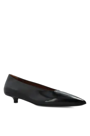 Marsèll Spino Patent Leather Pointed Toe Mid Heel Pumps