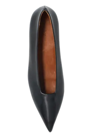 Marsèll Spino Patent Leather Pointed Toe Mid Heel Pumps
