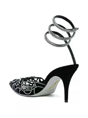 Rene Caovilla 80mm Crystal-embellished Pumps