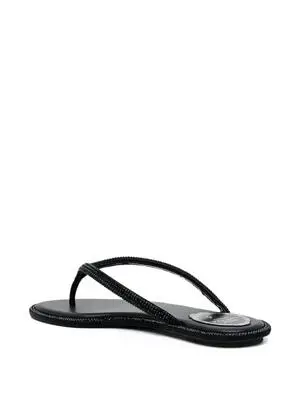 Rene Caovilla Crystal-embellished Sandals - Black
