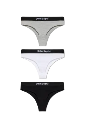 Palm Angels Three-pack Of Cotton Briefs - Multicolour