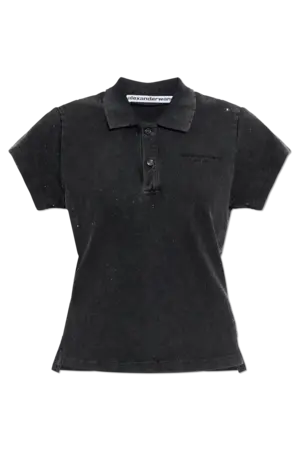 Alexander Wang Polo With Shimmering Crystals