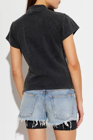 Alexander Wang Polo With Shimmering Crystals