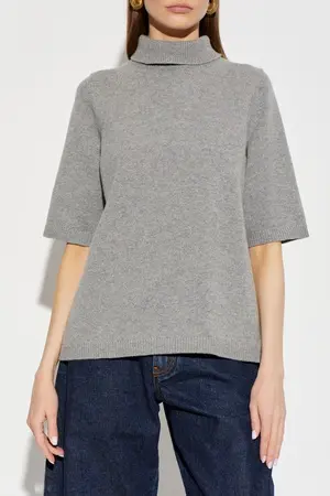 Alaïa Cashmere Ribbed Turtleneck Sweater