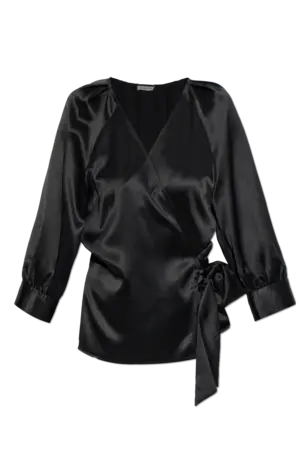 BY MALENE BIRGER Pacey Wrap Top - Black