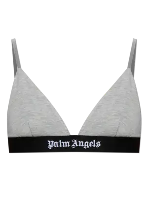 Palm Angels Bra With Logo - Grey