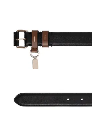 MAISON MARGIELA Logo Plaque Buckled Belt